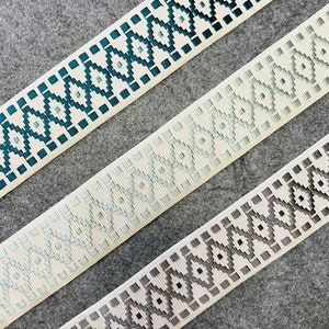 Geometric Ribbon Trim, Upholstery Ribbon Trim , Embroidery Trim for ...
