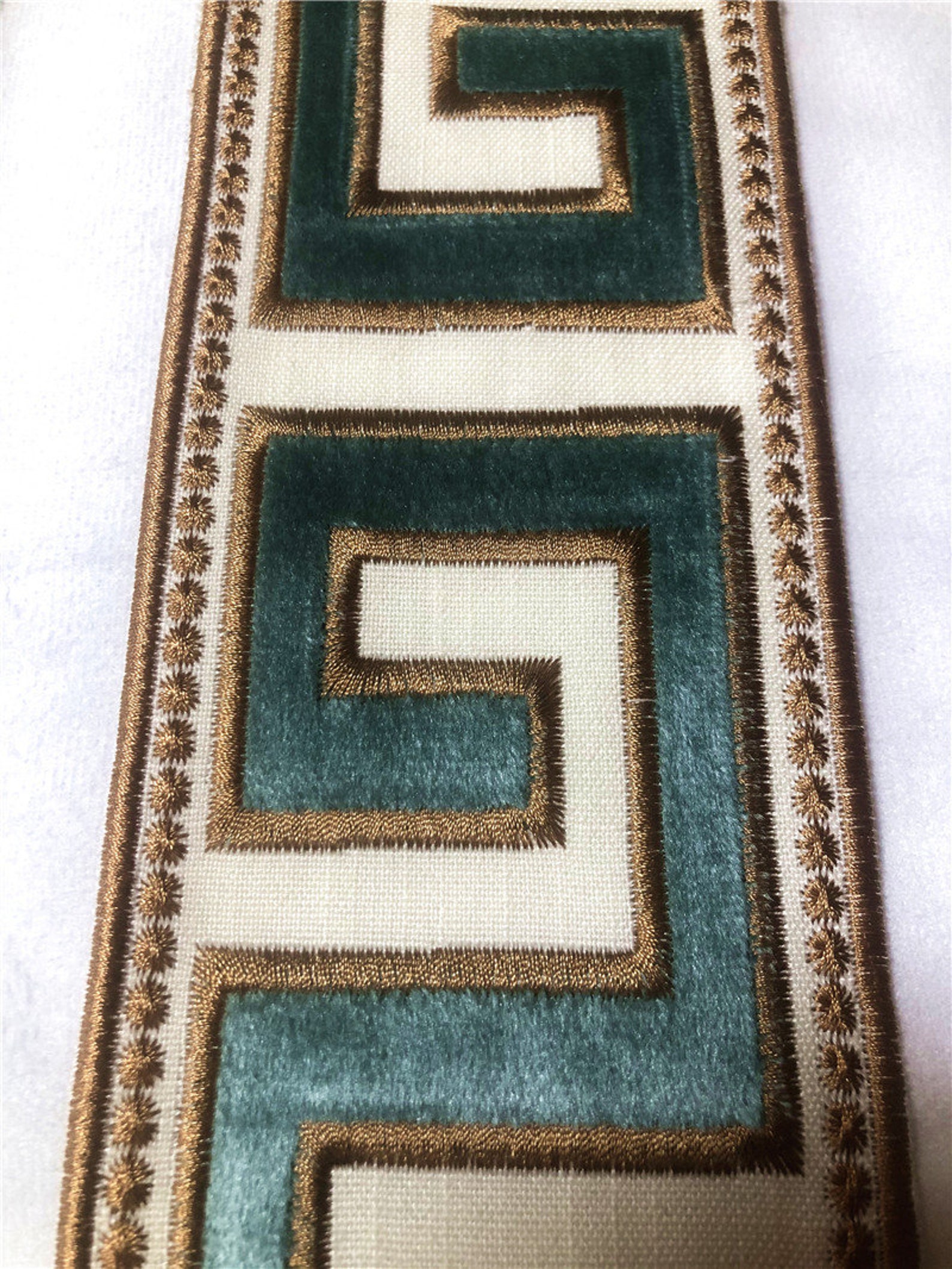 Velvet 3.5 Fabric Trim for Curtain Trim With Raised - Etsy