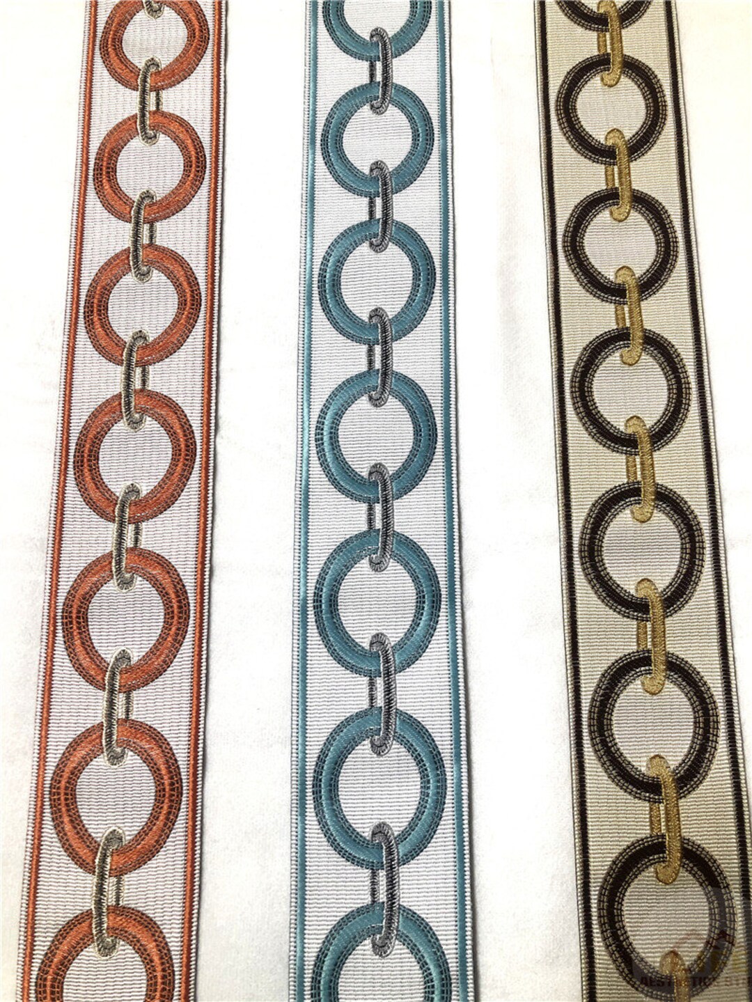 2.3"embroidery Trim Tape ,fabric Trim for Curtains ,greek Key Trim Tape ...