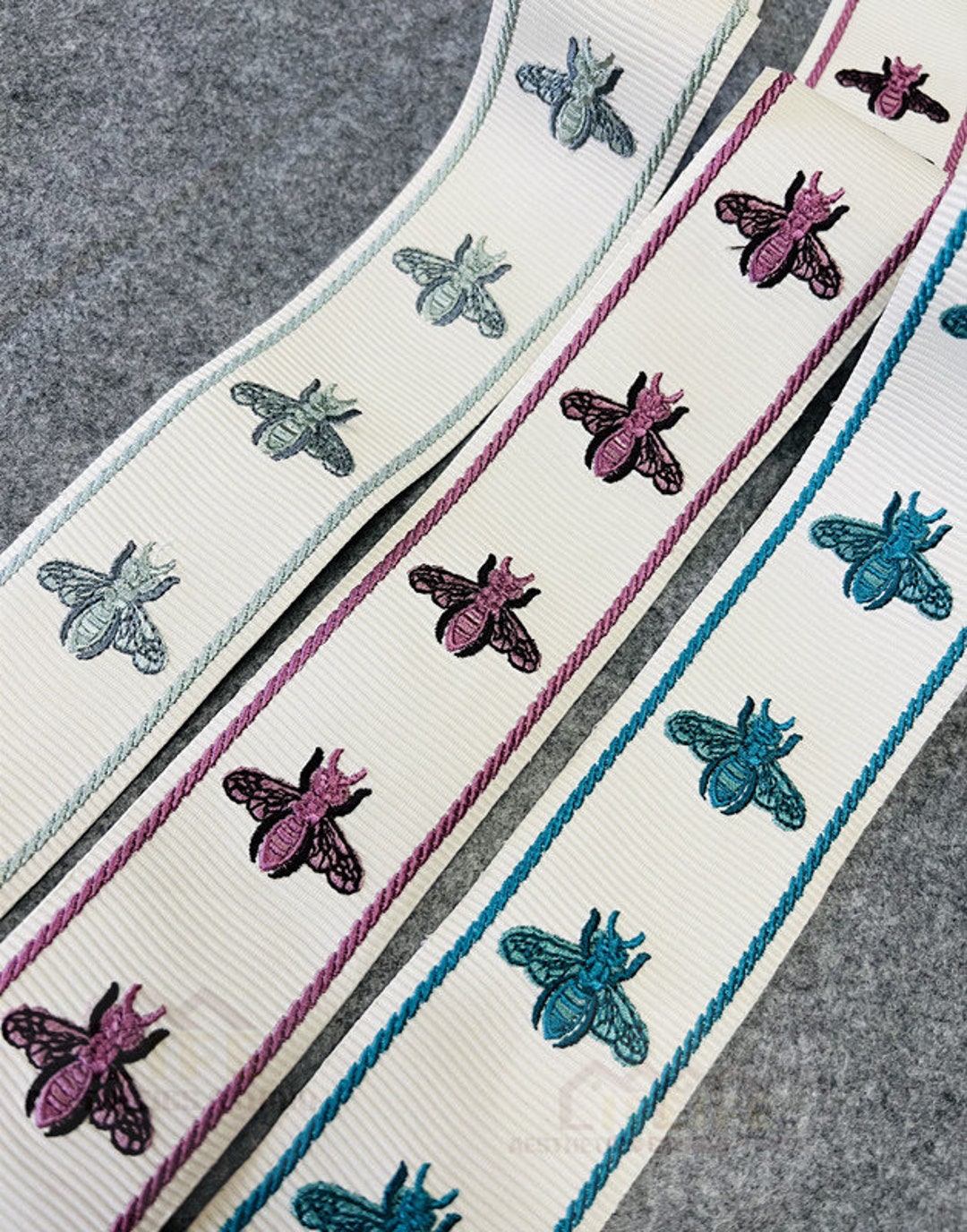 1.9" 5cm Little Bee Trim Tape,3 Colors Drapery Trim,fabric Trim for ...