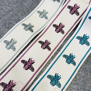 1.9" 5cm Little Bee Trim Tape,3 Colors Drapery Trim,fabric Trim for ...