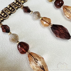 Crystal Drop Fringe Trim by the Yard 4.3 Inchs 11cm Width Long Beaded ...