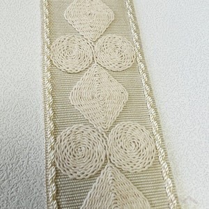 2.3"6cm Cotton Linen Trim Tape,fabric Trim for Curtains ,tapestry ...