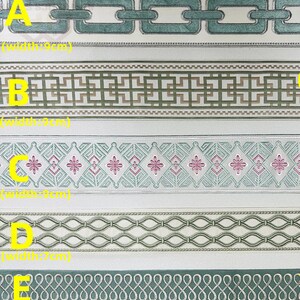 Light Green/green Collection Curtain Trim Jacquard Trim Embroidery Tape ...