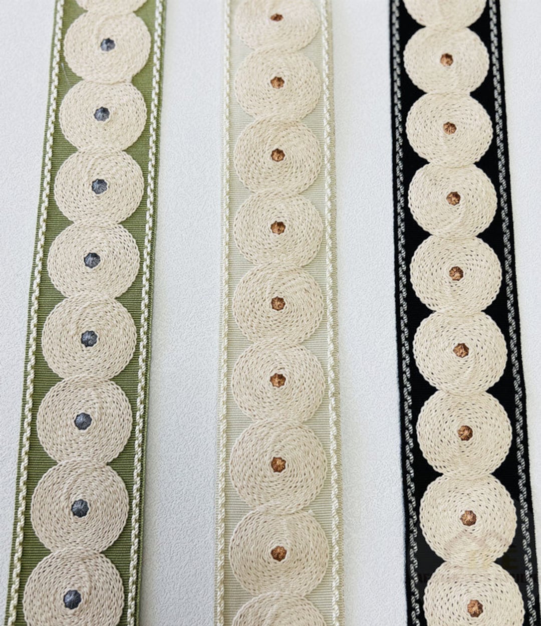 2.3"6cm Cotton Linen Drapery Tape,decorative Tape Trim for Curtains ...