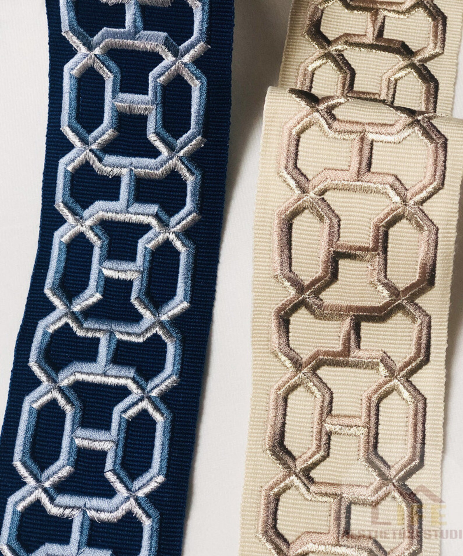 Geometric Border Trim,2.7"embroidery Trim Tape,curtain Trim by the Yard ...