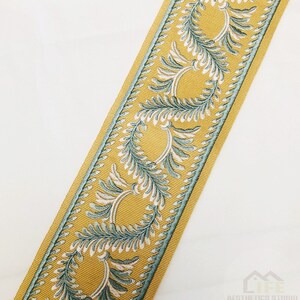 Retro Upholstery Trim , 3.5“embroidered Trim, Drapery Trim by the Yard ...