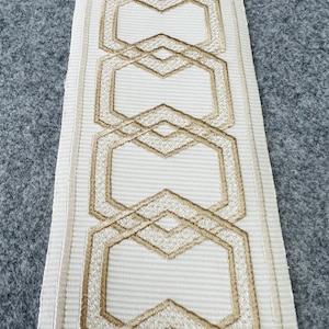 Geometric Curtain Border Trim,3.5"fabric Trim for Curtains,trim by the ...