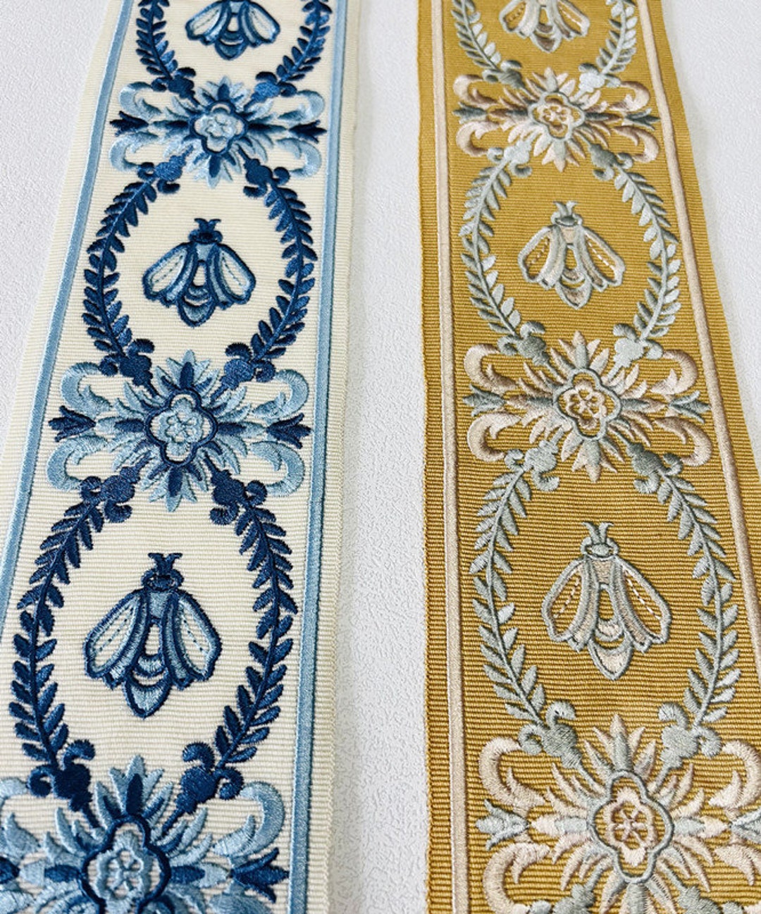 Bee Flower Curtain Trim Tape, Trim Sold by the Yard,decorative Drapery ...