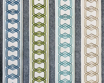 Green Linear Tape Trim Geometric Trim by the Yard Custom - Etsy