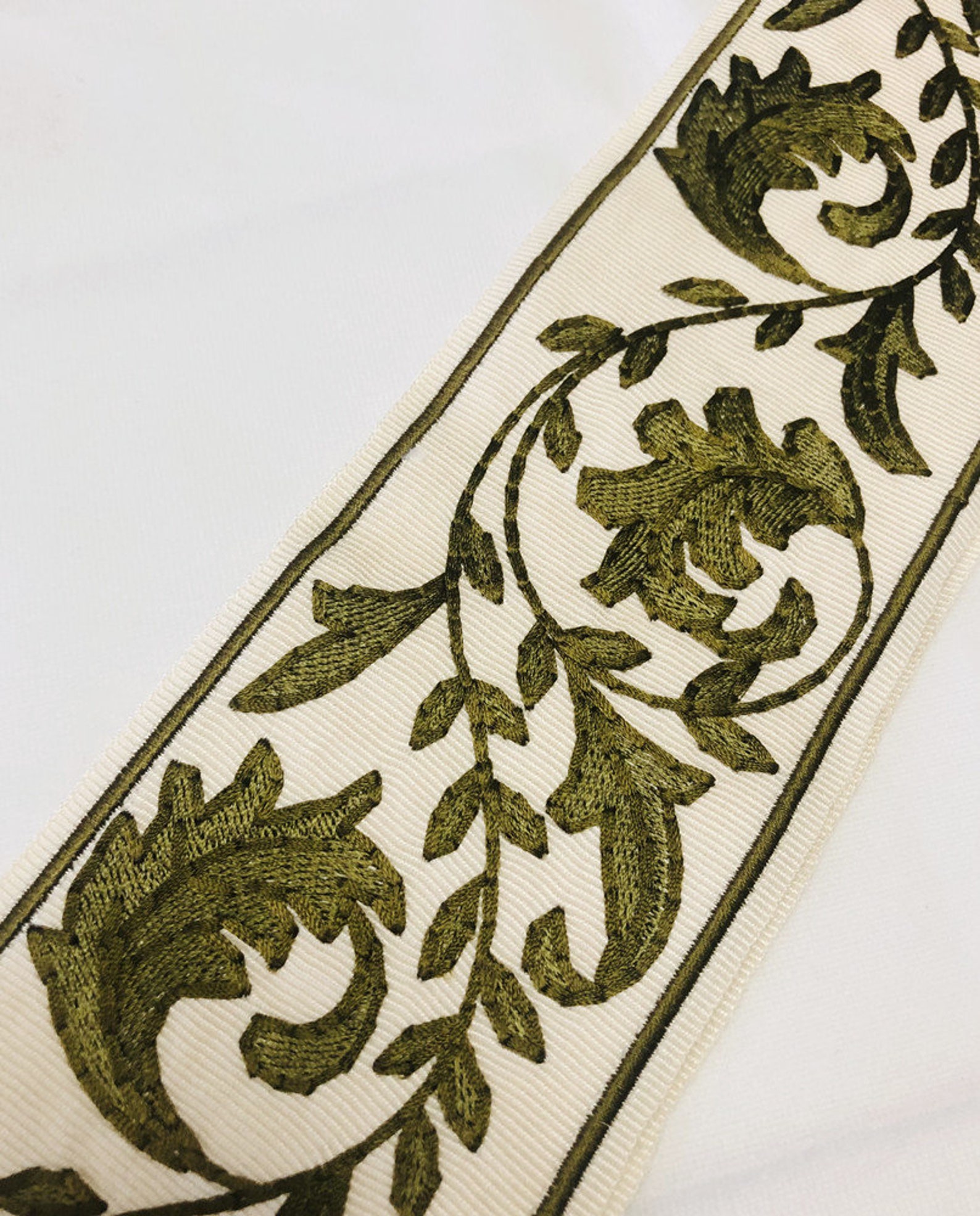 3.5"embroidered Trim Tape,decorative Trim, Fabric Trim Tape,border Trim ...