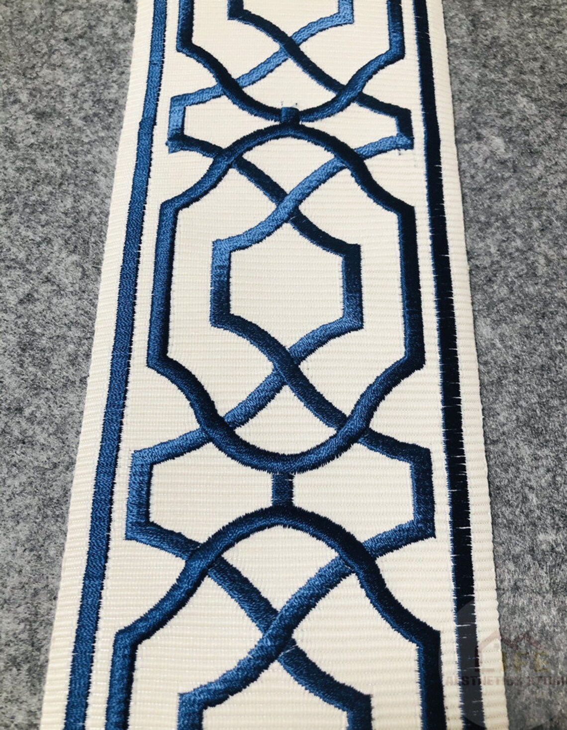 Geometric Drapery Trim Embroidery Trim Tape3.3curtain - Etsy