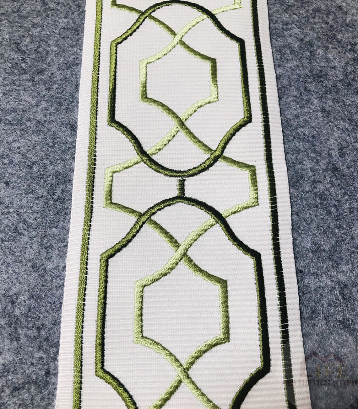 Geometric Drapery Trim Embroidery Trim Tape3.3curtain - Etsy