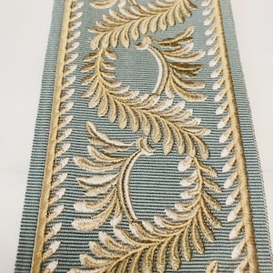 Retro Upholstery Trim , 3.5“embroidered Trim, Drapery Trim by the Yard ...