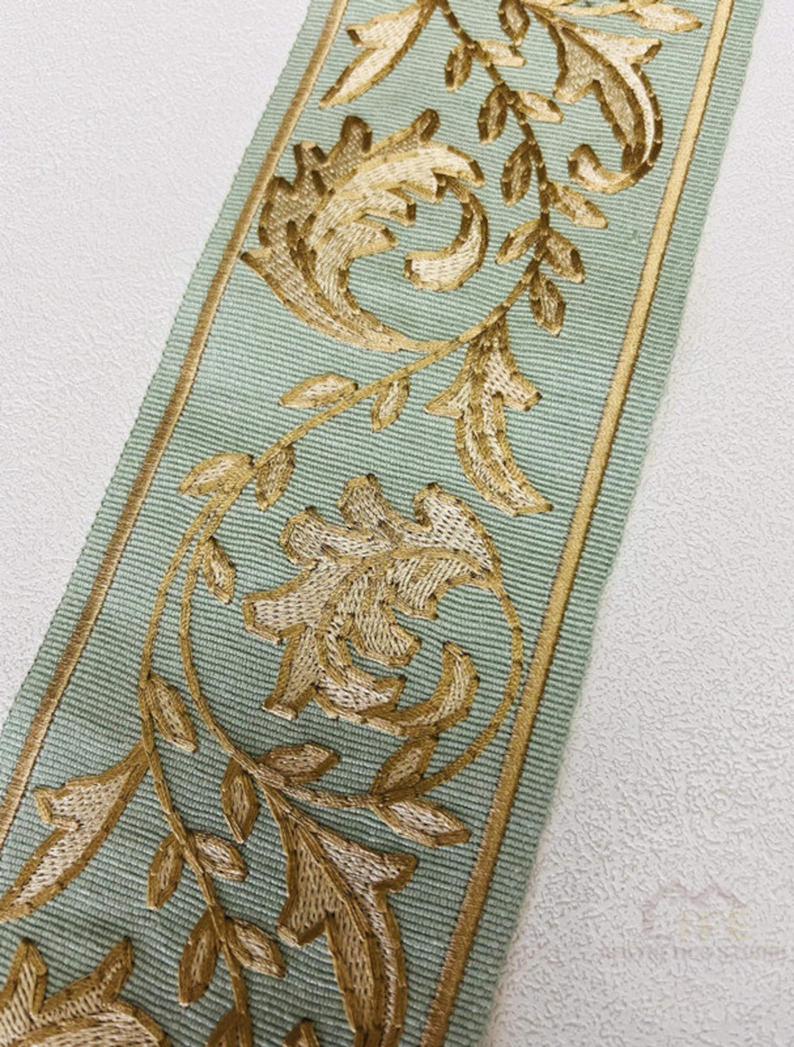 3.5"embroidered Trim Tape,decorative Trim, Fabric Trim Tape,border Trim ...