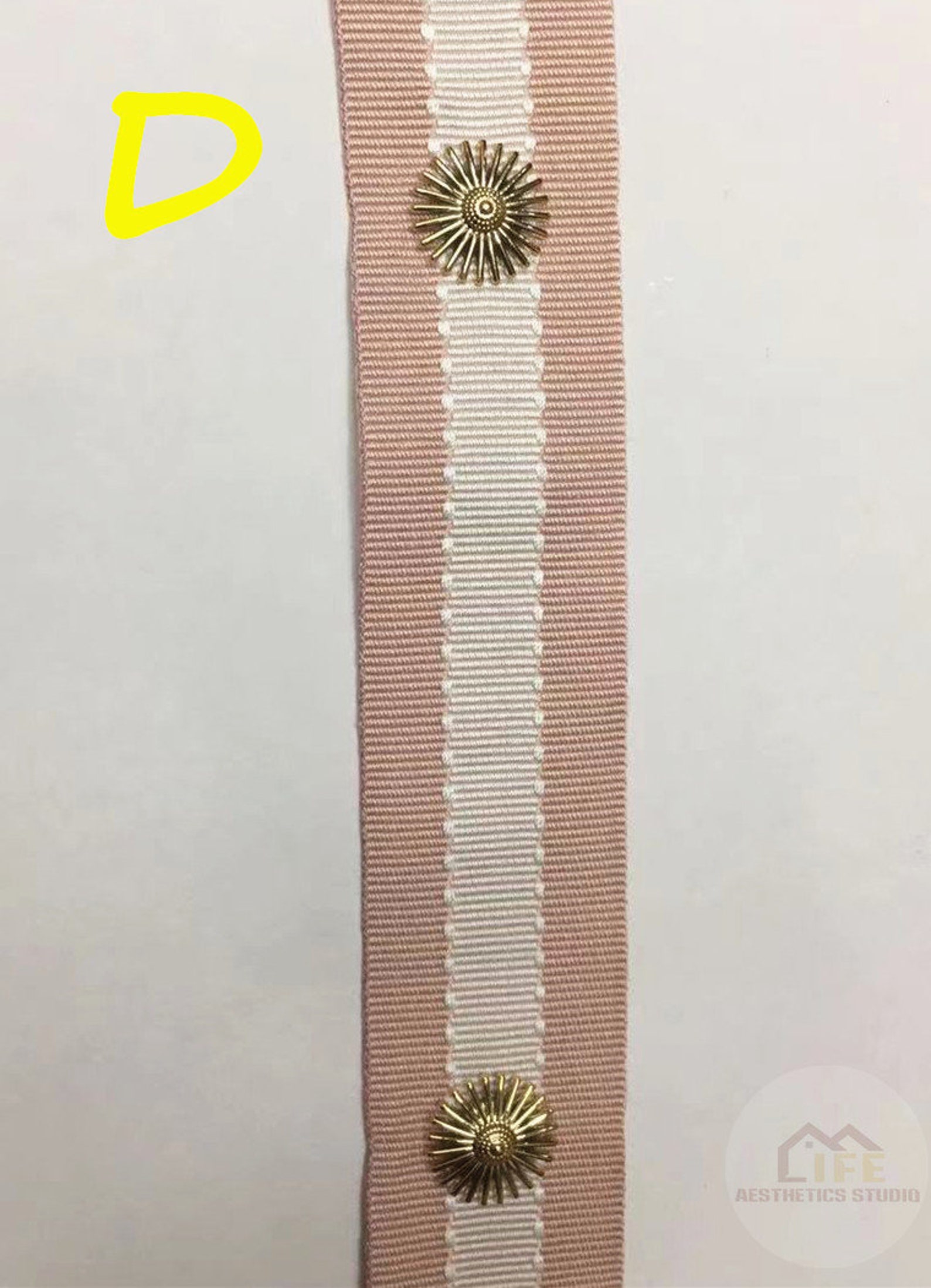 1.5" Rivets Trim Tape, Drapery Trim Tape, Narrow Tape Trim, Upholstery ...