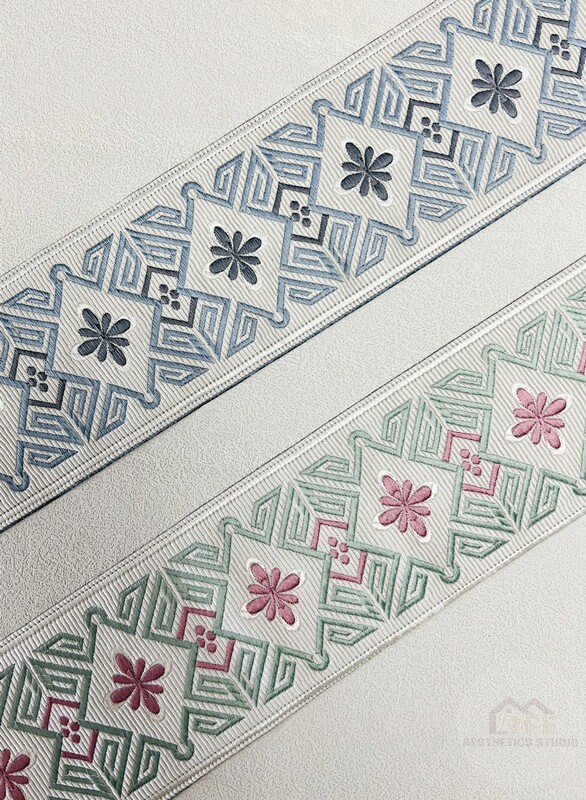 TAPE CURTAIN BORDER Upholstery Trims Fabric Trim by the - Etsy