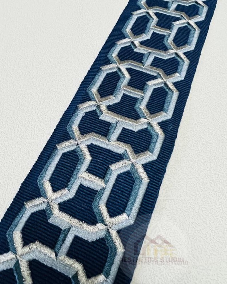 Navy Blue Collection Decorativetrim for Curtains, Upholstery Tape Sold ...