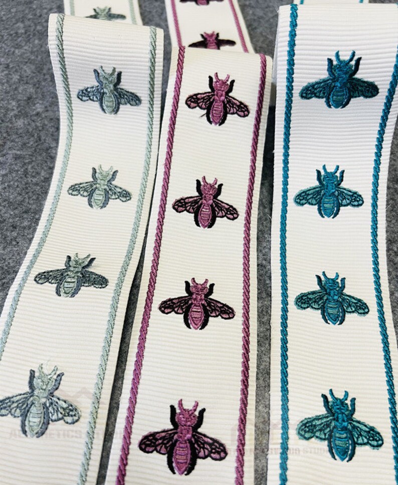 1.9" 5cm Little Bee Trim Tape,3 Colors Drapery Trim,fabric Trim for ...