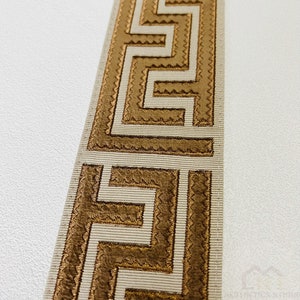 Greek Key Velvet 2.7" Trim for Curtains ,drapery Trim by the Yard ...