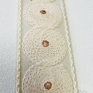 2.3"6cm Cotton Linen Drapery Tape,decorative Tape Trim for Curtains ...