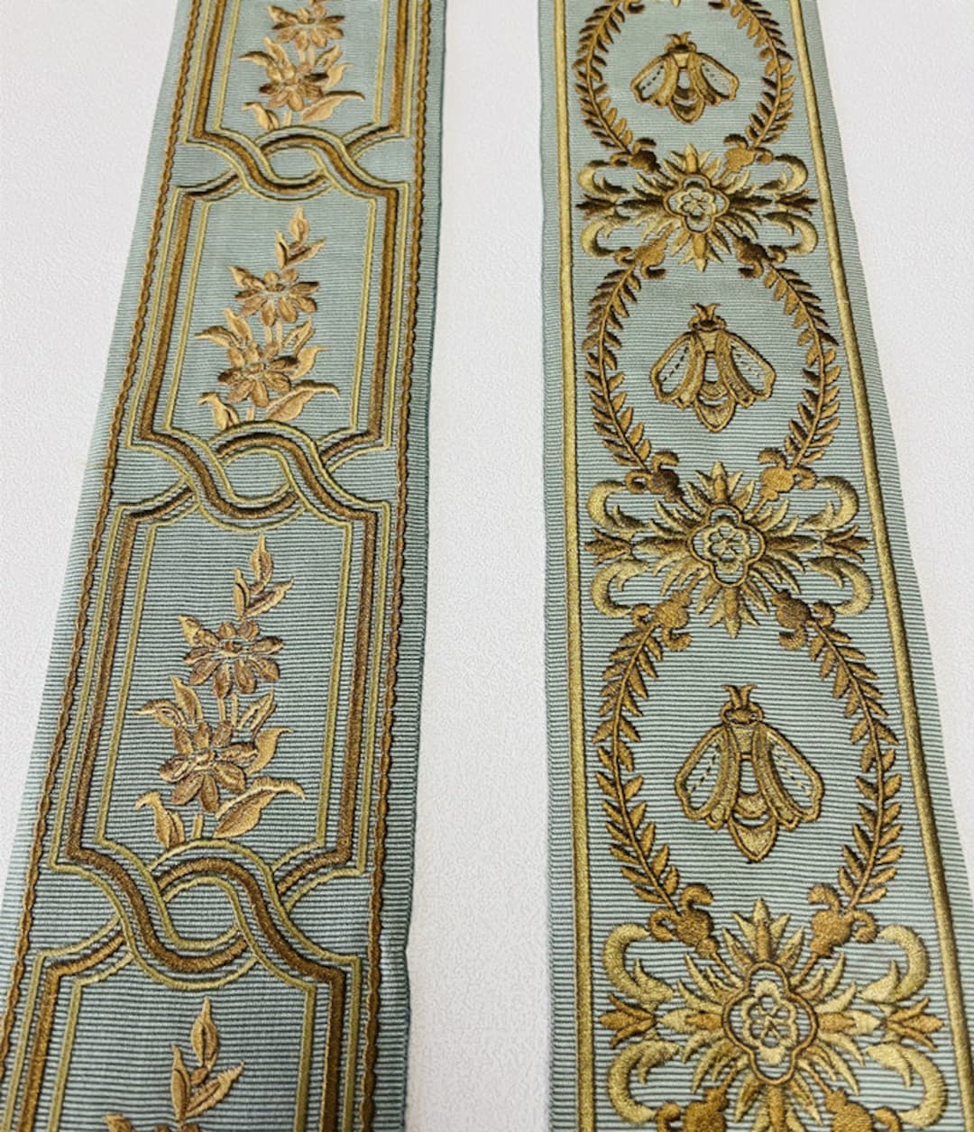 3.5"retro Decorative Border,bee Flower Drapery Trim ,embroidery Trim ...