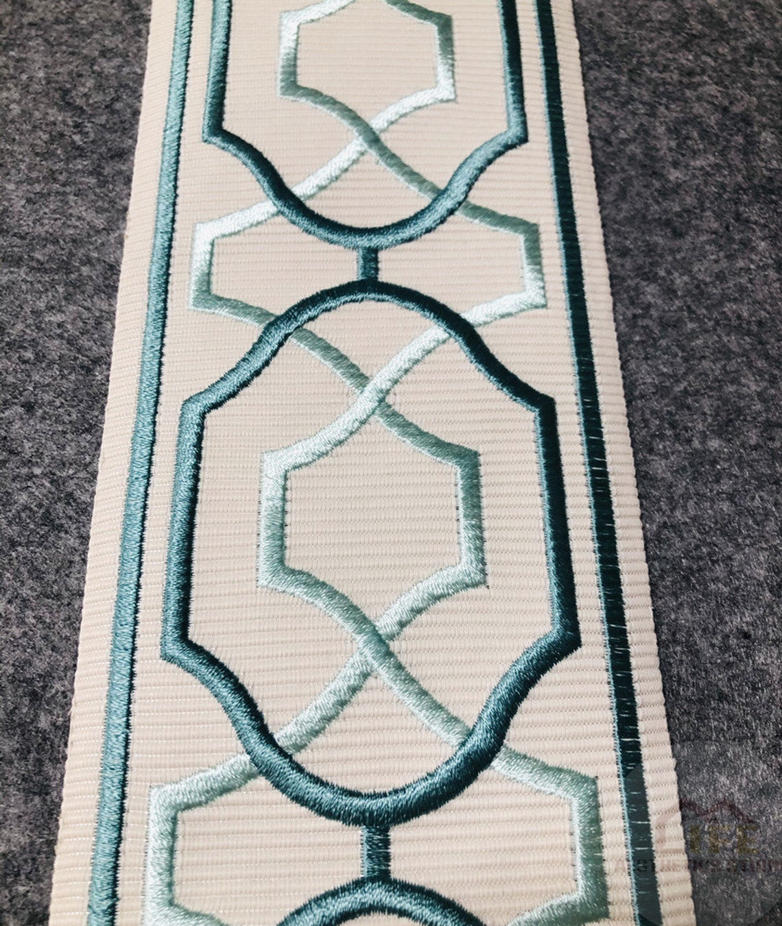 Geometric Drapery Trim Embroidery Trim Tape3.3curtain - Etsy