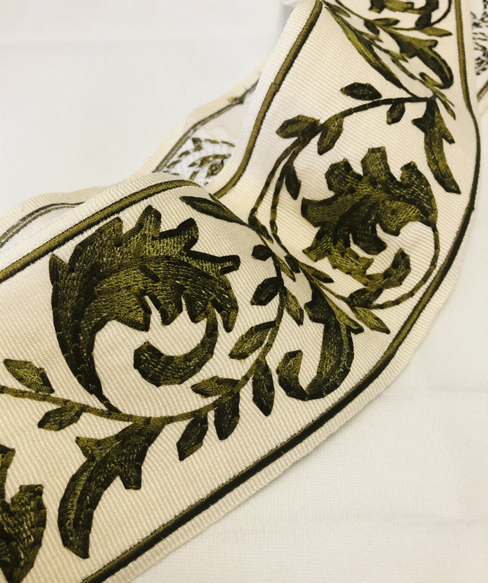 3.5"embroidered Trim Tape,decorative Trim, Fabric Trim Tape,border Trim ...