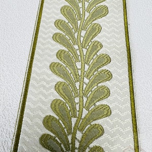 Green Geometric Curtain Trim,upholstery Ribbon Trim,drapery Trim Tape ...