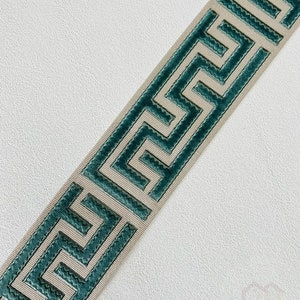 Greek Key Velvet 2.7" Trim for Curtains ,drapery Trim by the Yard ...