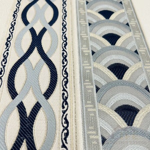 Blue Collection Curtain Trim Jacquard Trim Decorative Fabric Trim for ...