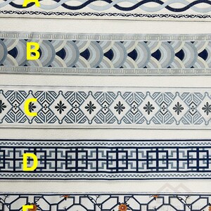 Blue Collection Curtain Trim Jacquard Trim Decorative Fabric Trim for ...