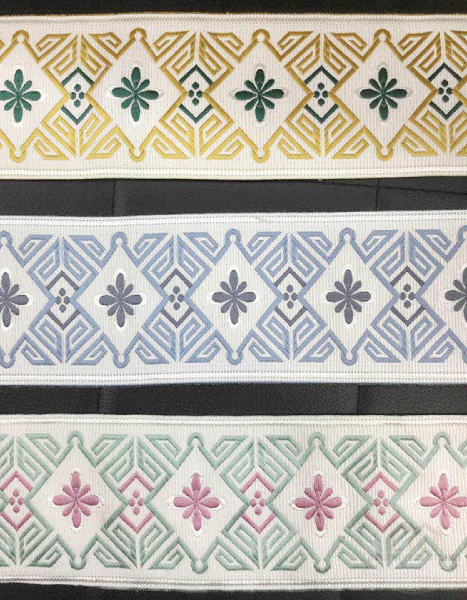 TAPE CURTAIN BORDER Upholstery Trims Fabric Trim by the - Etsy