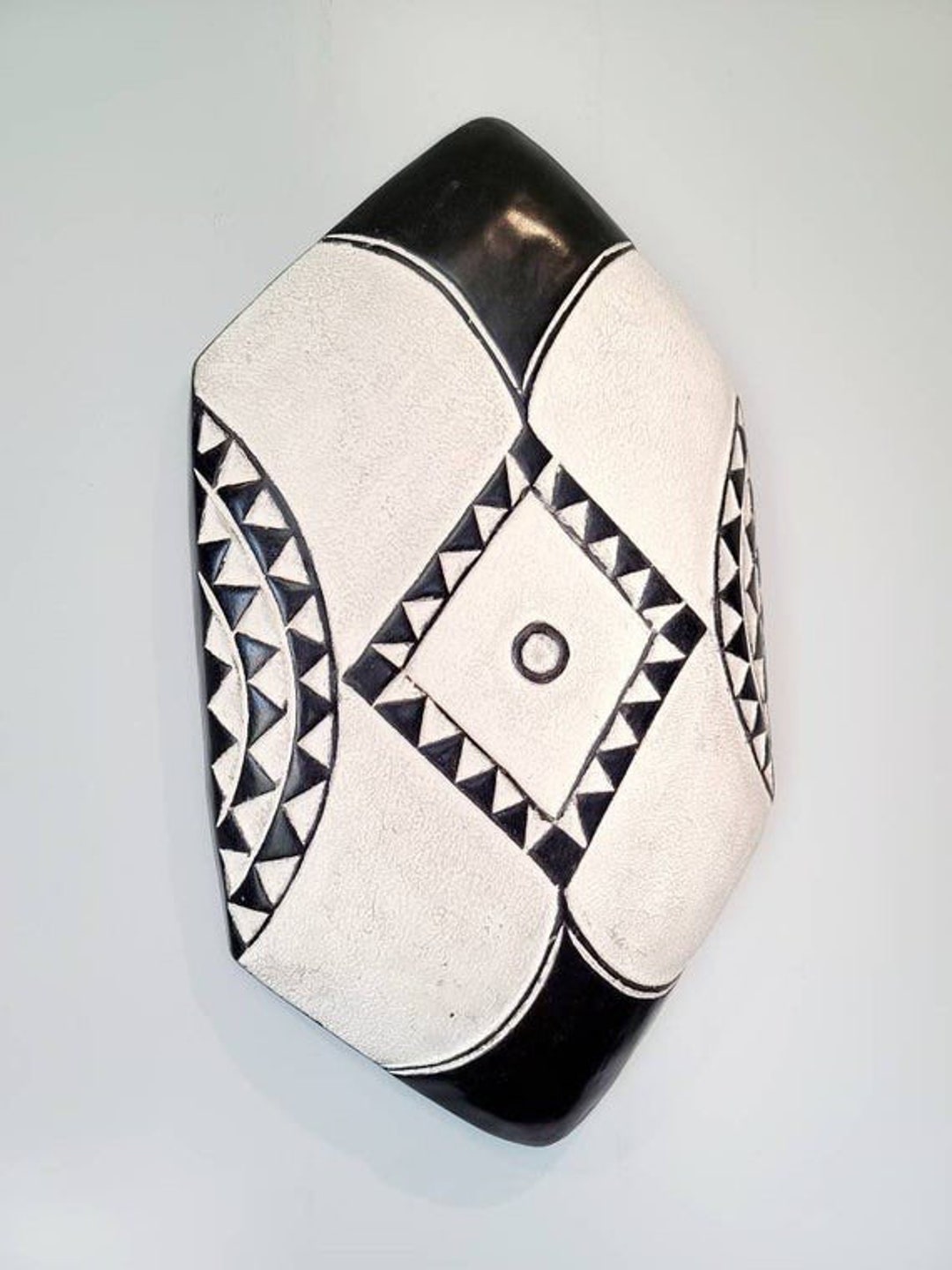 Carved Wood Shield African Vintage Shield Tribal Shields - Etsy