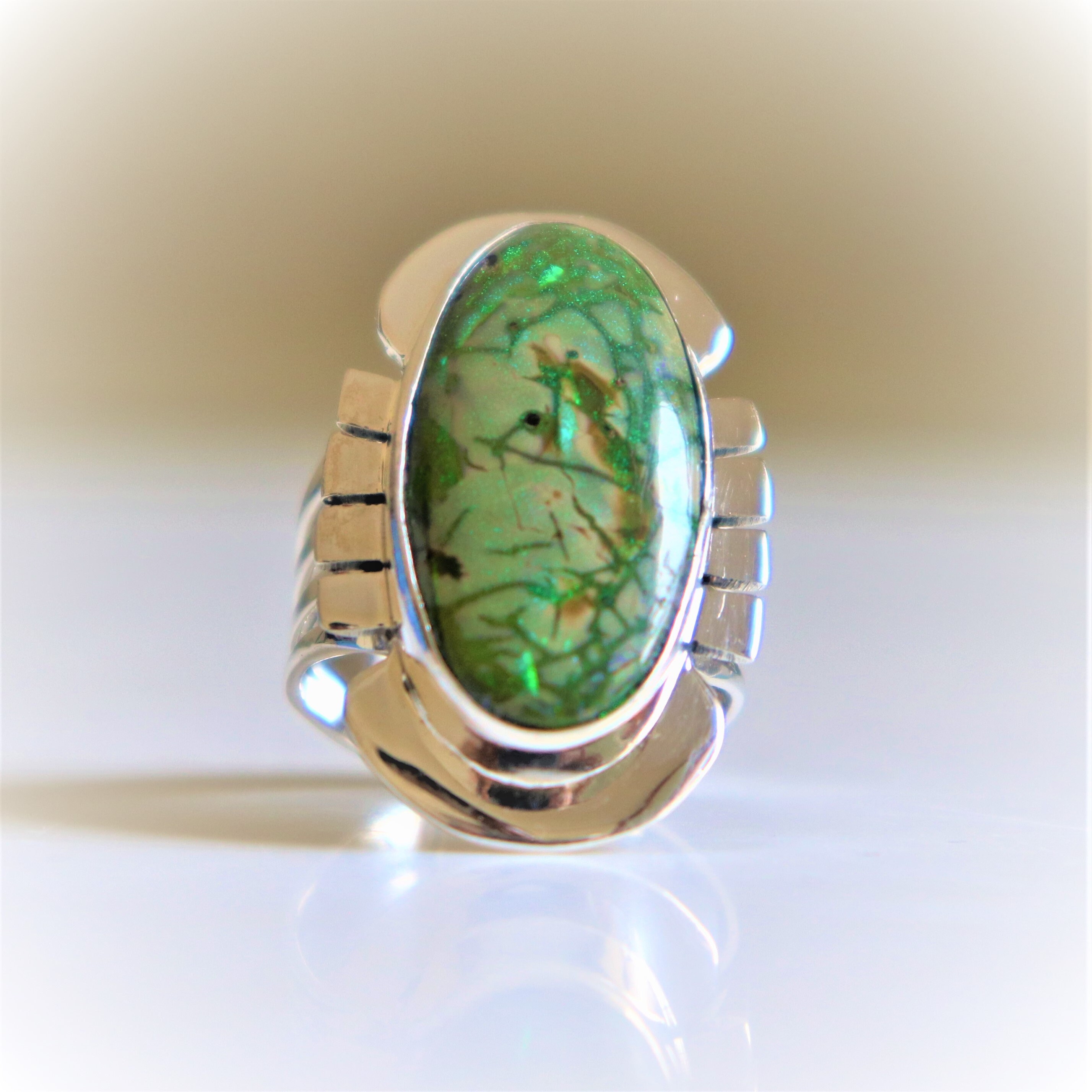 Stunning Bright Multi Colored Monarch Sterling Opal Chatoyant | Etsy