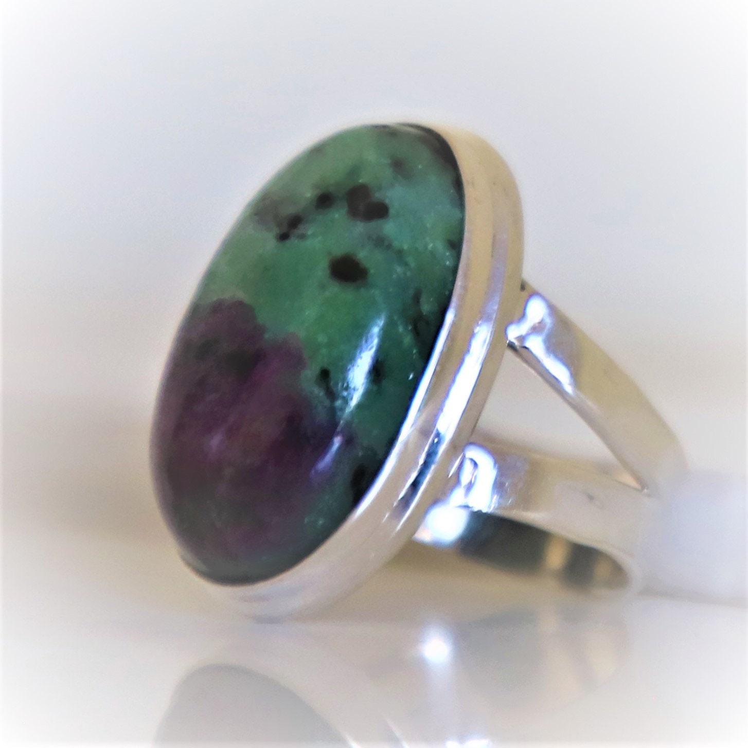 Ruby Zoisite Ring 925 Sterling Silver Ring Anyolite Aka Ruby - Etsy