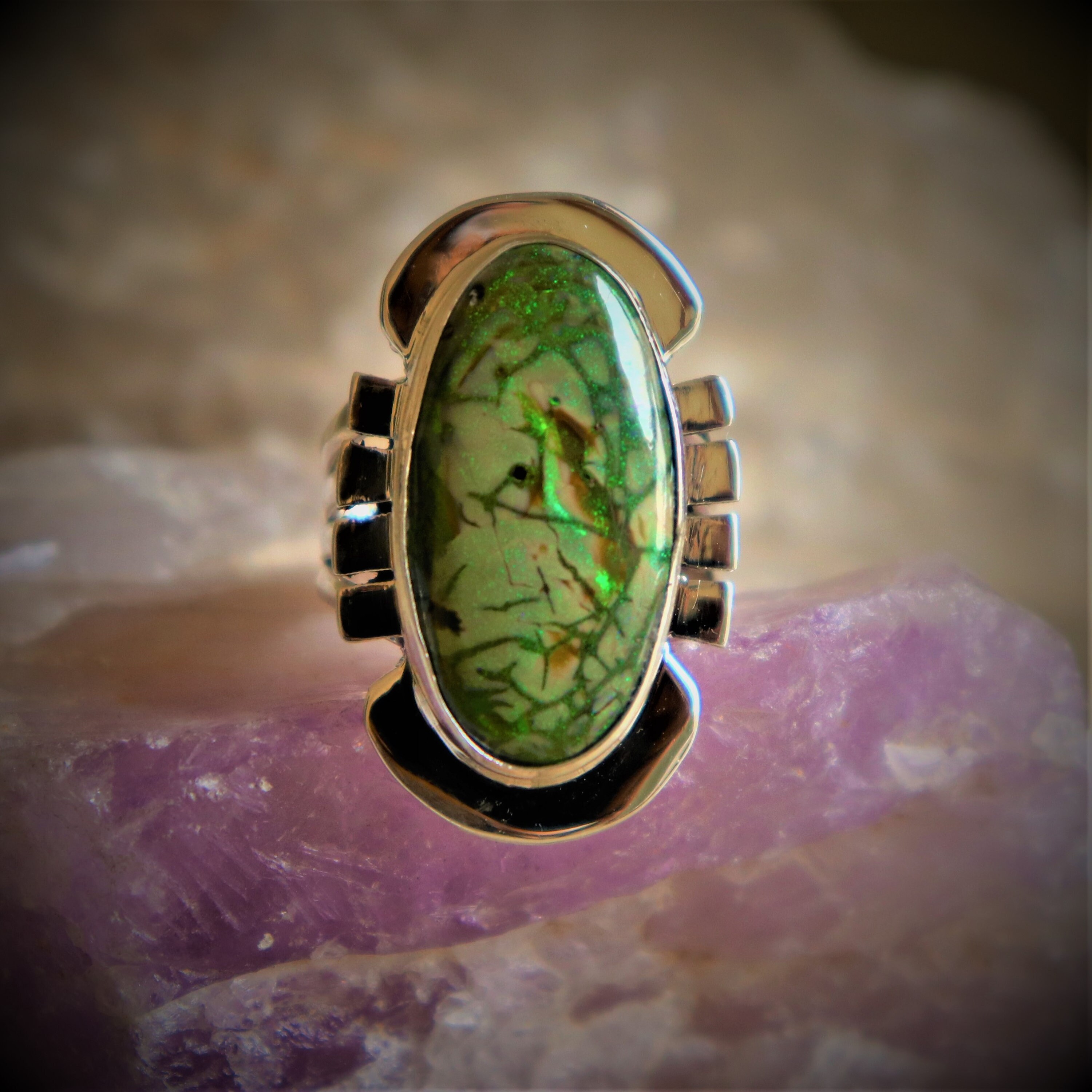 Stunning Bright Multi Colored Monarch Sterling Opal Chatoyant | Etsy