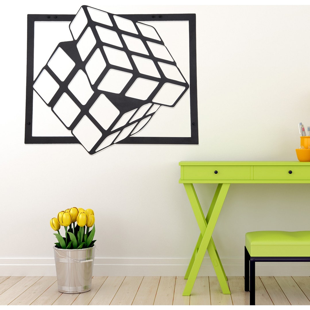 Rubiks Cube Wall Art Svg,dxf, EPS,AI and PDF Files.plasma Cut File,wall ...
