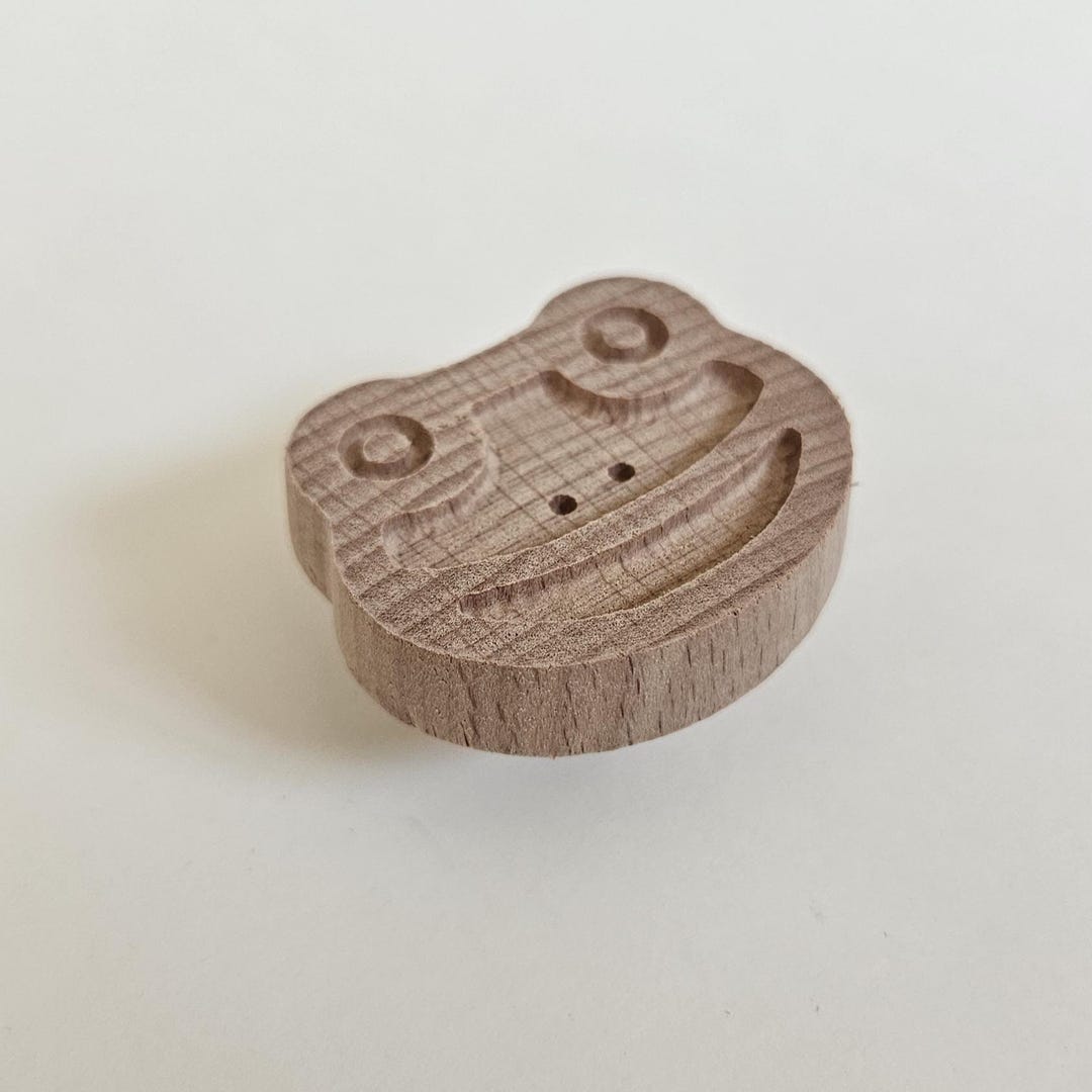 Solid Beech Cute FROG Shaped Drawer Knob - Baby and Children's Room ...