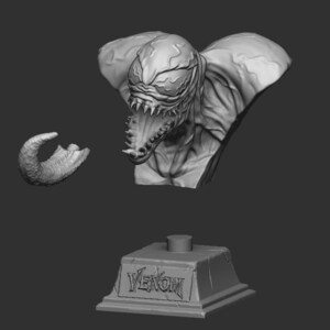 Venom Bust 3D Printable Stl - Etsy