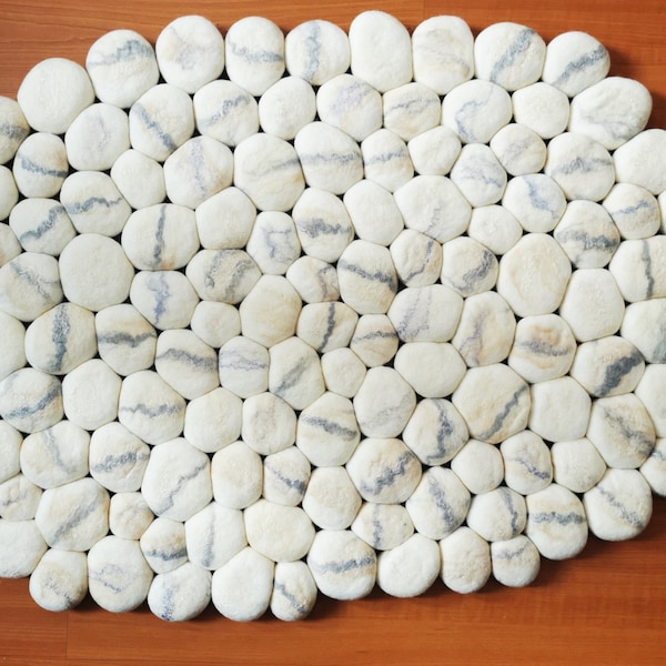 Felt Stones Rug - Etsy