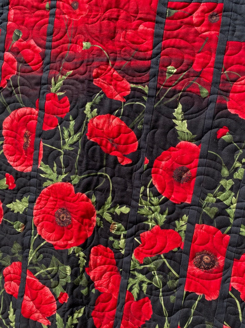 Poppy Wall Hanging Poppy Fields Fabric Quilt Art Picture - Etsy