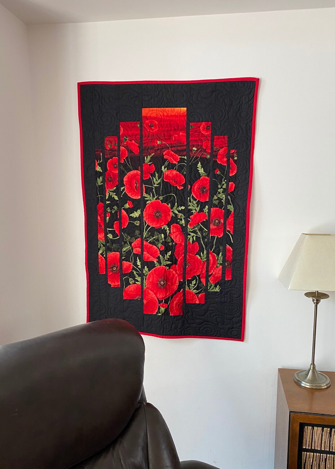 Poppy Wall Hanging Poppy Fields Fabric Quilt Art Picture - Etsy