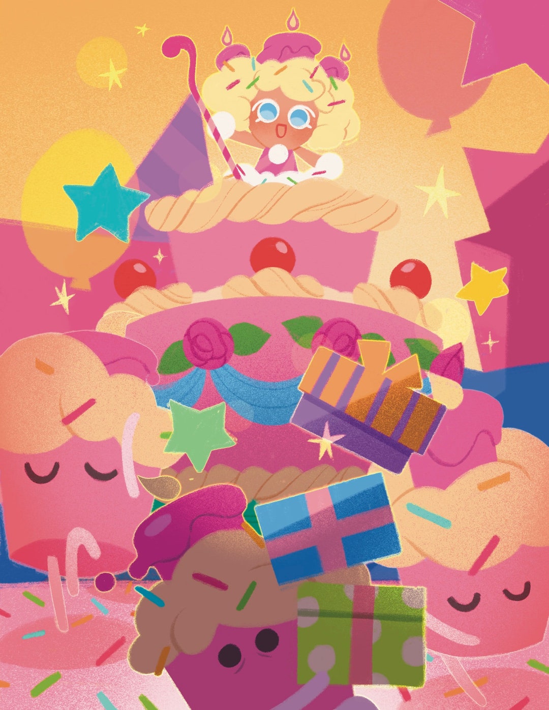 Birthday Cake Print - Etsy