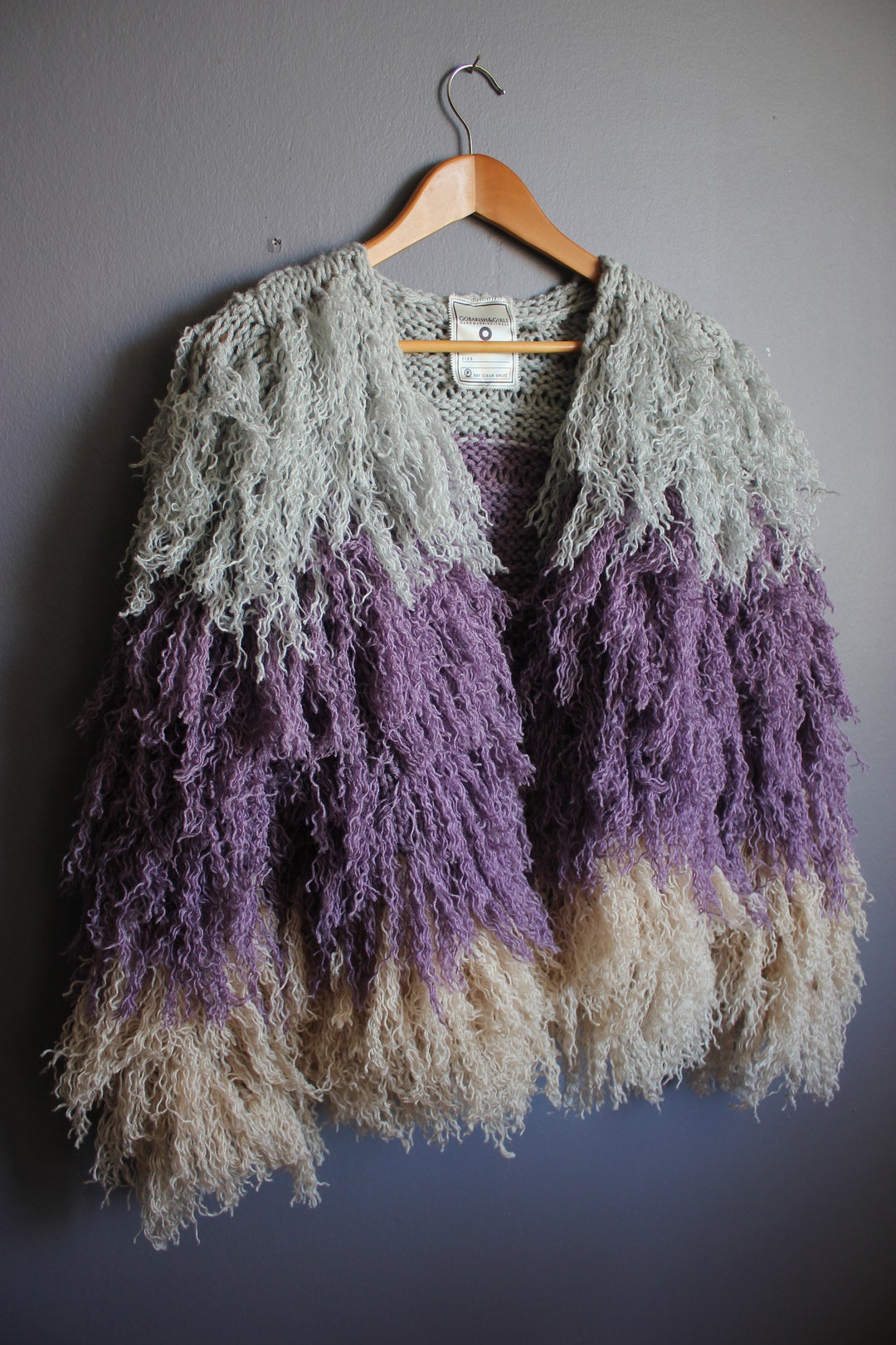 Shaggy Coat, Handmade Coat, Fringe Coat, Shaggy Jacket, Furry Jacket ...