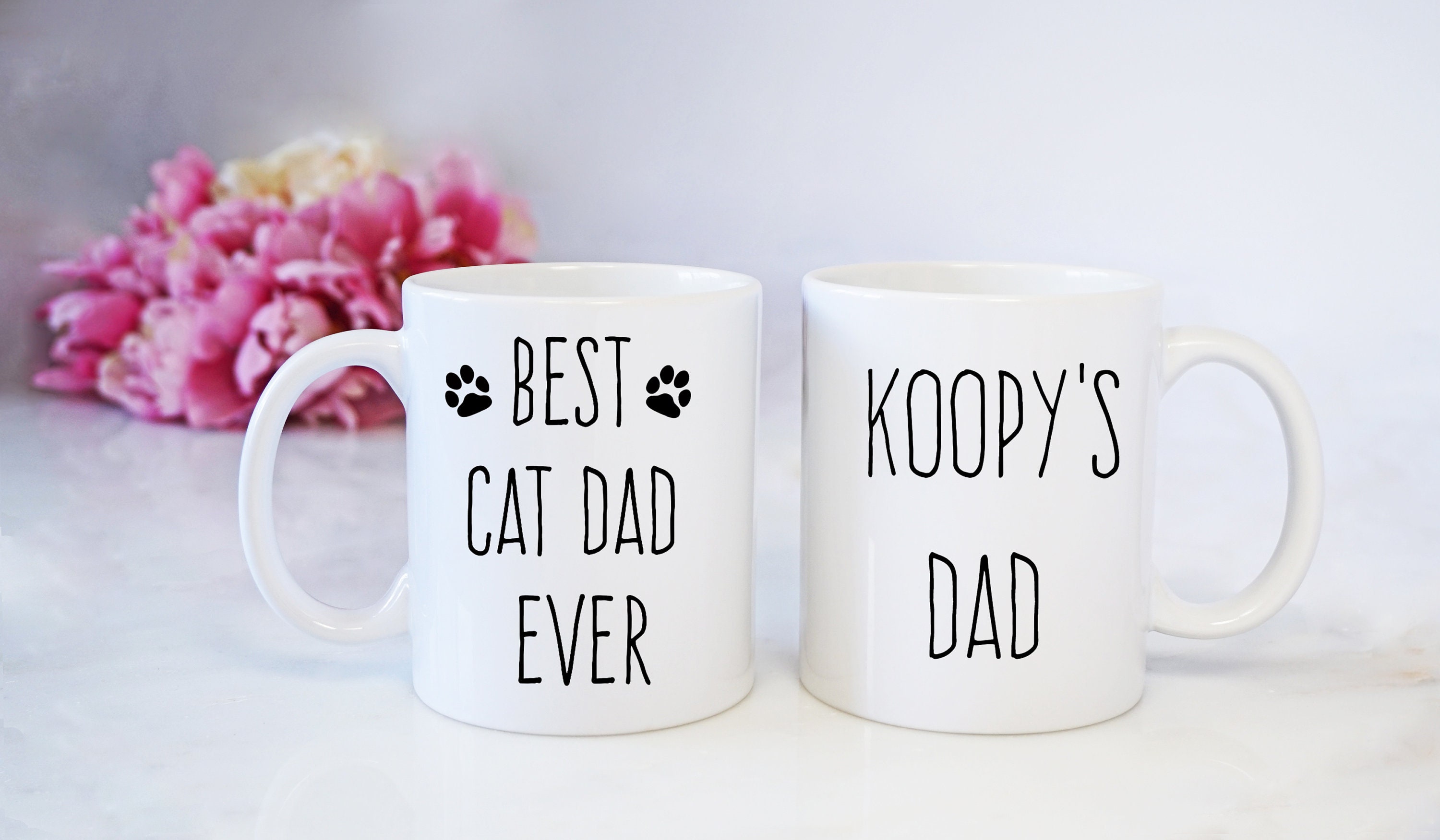Cat Dad Personalised Mug Cat Mug Personalised Best Cat Dad - Etsy