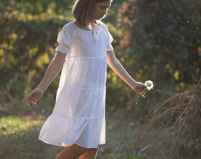 Girls Nightgown, Classic Nightdress, Nightgown for Girl, 100% Cotton ...
