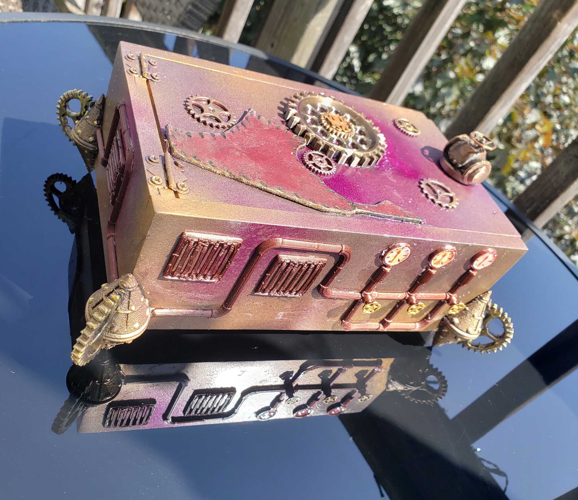 Steampunk Storage Box, Steampunk Treasure Box, Trinket Box, Jewelry Box ...
