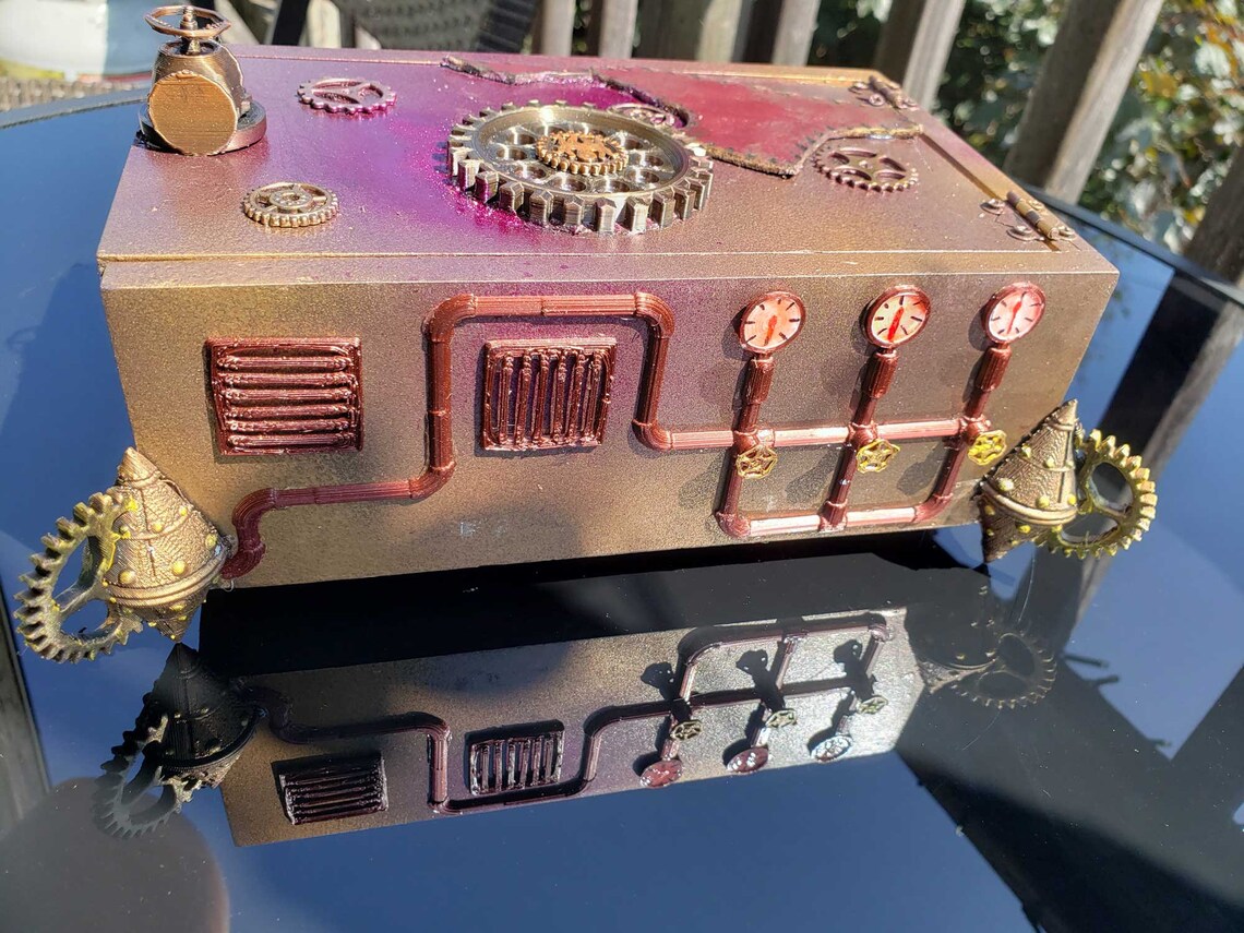 Steampunk Storage Box, Steampunk Treasure Box, Trinket Box, Jewelry Box ...
