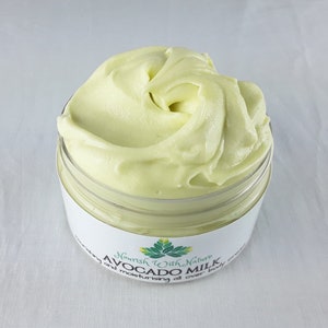 Avocado Milk Body Lotion Moisturising Body Cream Vegan Body - Etsy